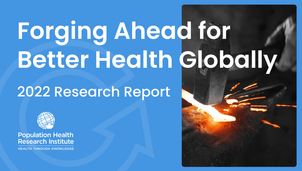 Forging ahead - update on PHRI research - News - PHRI